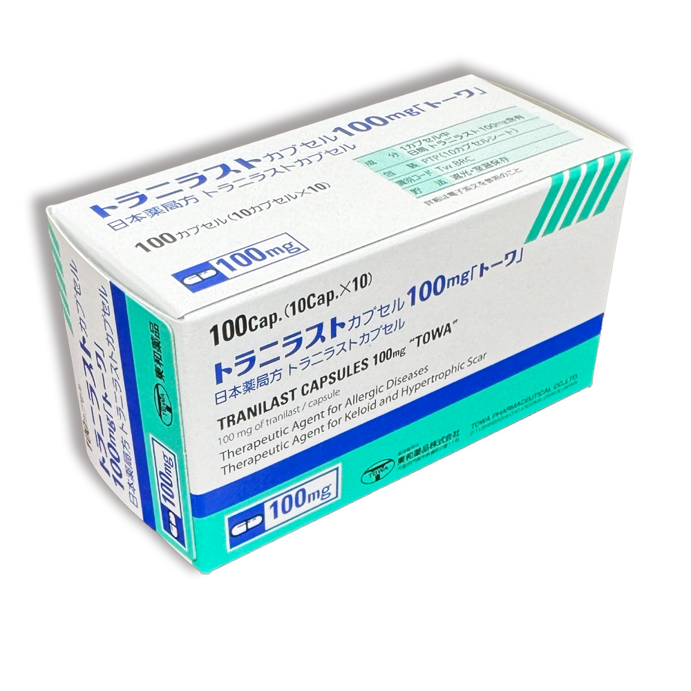 [TRANILAST CAPSULES 100mg] To Allergic rhinitis, keloid “TOWA” - D.P ...