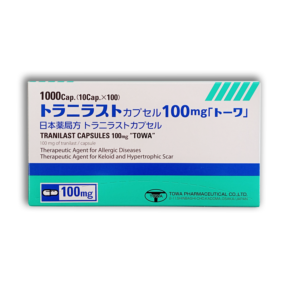 [TRANILAST CAPSULES 100mg] To Allergic rhinitis, keloid “TOWA” - D.P ...