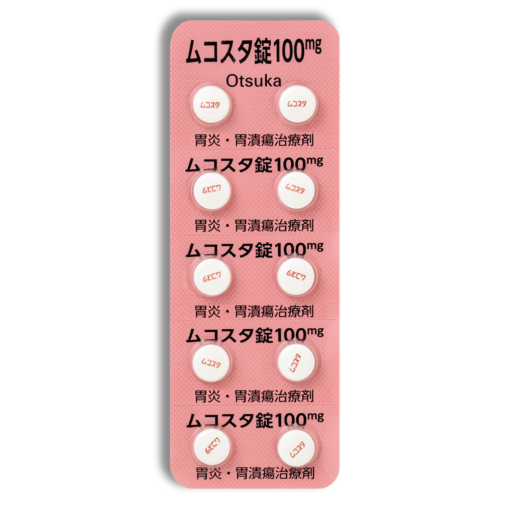[MUCOSTA Tablets 100mg] To Gastritis, gastric ulcer “OTSUKA” Rebamipide ...